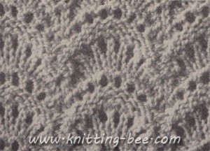 Fan Stitch Knitting Pattern 2 - Knitting Bee