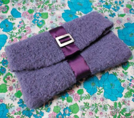 Felted clutch free knitting pattern - Knitting Bee