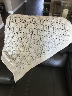 Thine Receiving Blanket Free Baby Knit Pattern - Knitting Bee