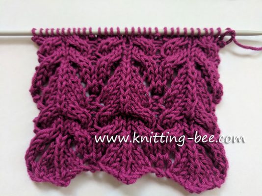 Pretty Lace and Cable Free Knitting Stitch - Knitting Bee