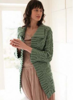 Long Cable Cardigan Free Knitting Pattern - Knitting Bee