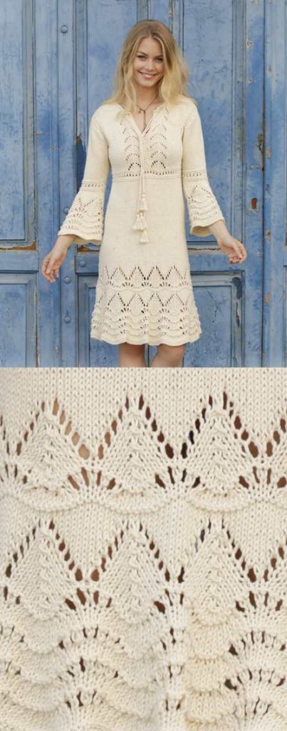 Love Story Free Lace Dress Knitting Pattern - Knitting Bee