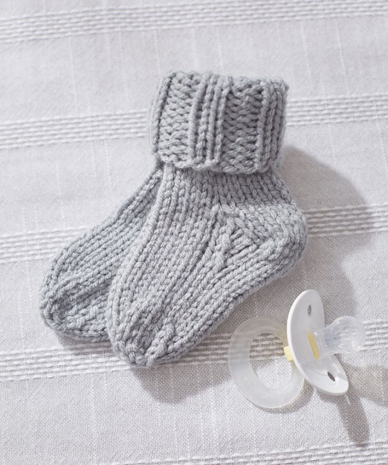 Knit Baby Socks Free Knitting Pattern - Knitting Bee