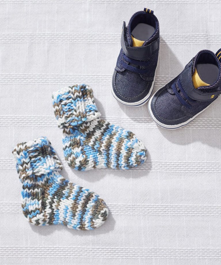 Knit Baby Socks Free Knitting Pattern - Knitting Bee