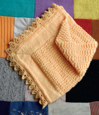 Free Knitting Pattern for a Lacy Edge Baby Blanket - Knitting Bee