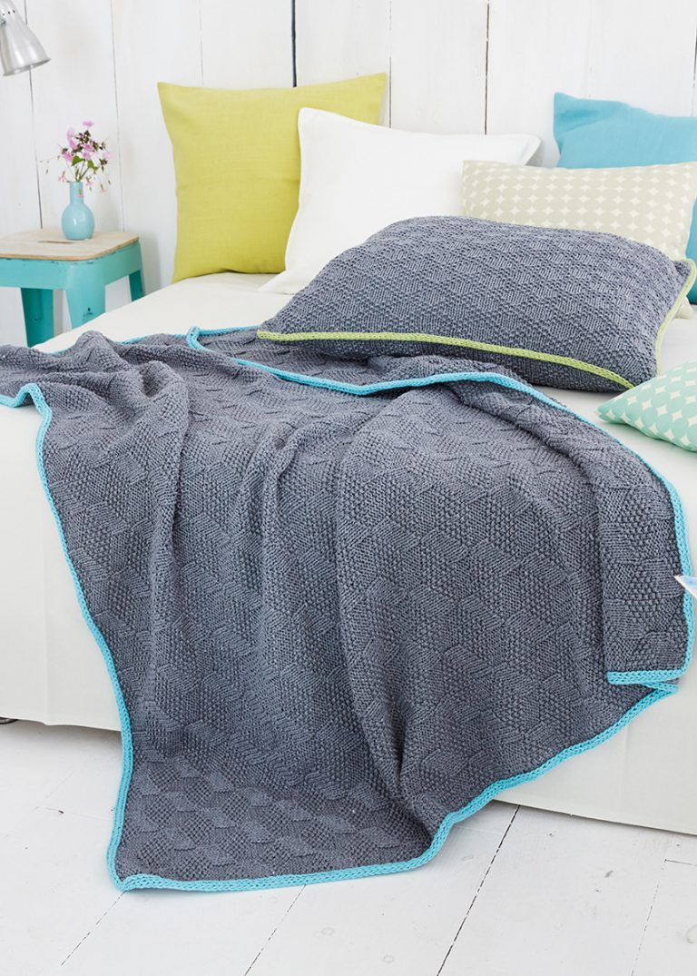 free textured blanket knitting patterns Archives - Knitting Bee