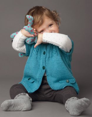Free Knitting Pattern for a Baby Jacket with Short Sleeves - Knitting Bee