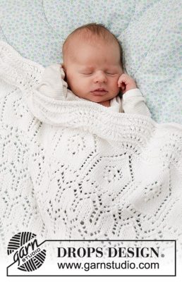 Free Knitting Pattern for a Lace Baby Blanket Memory Maker - Knitting Bee