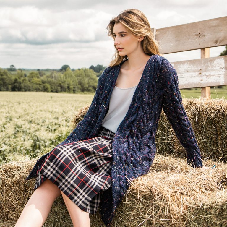 Free Knitting Pattern for a Cabled Coat - Knitting Bee