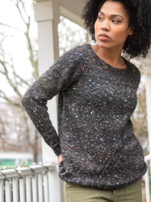 Free Knitting Pattern for a Drops Shoulder Sweater - Knitting Bee