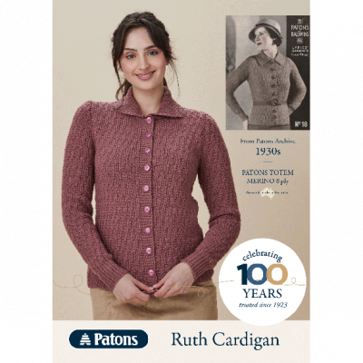 Free Knitting Pattern for a Ruth Cardigan by Patons - Knitting Bee