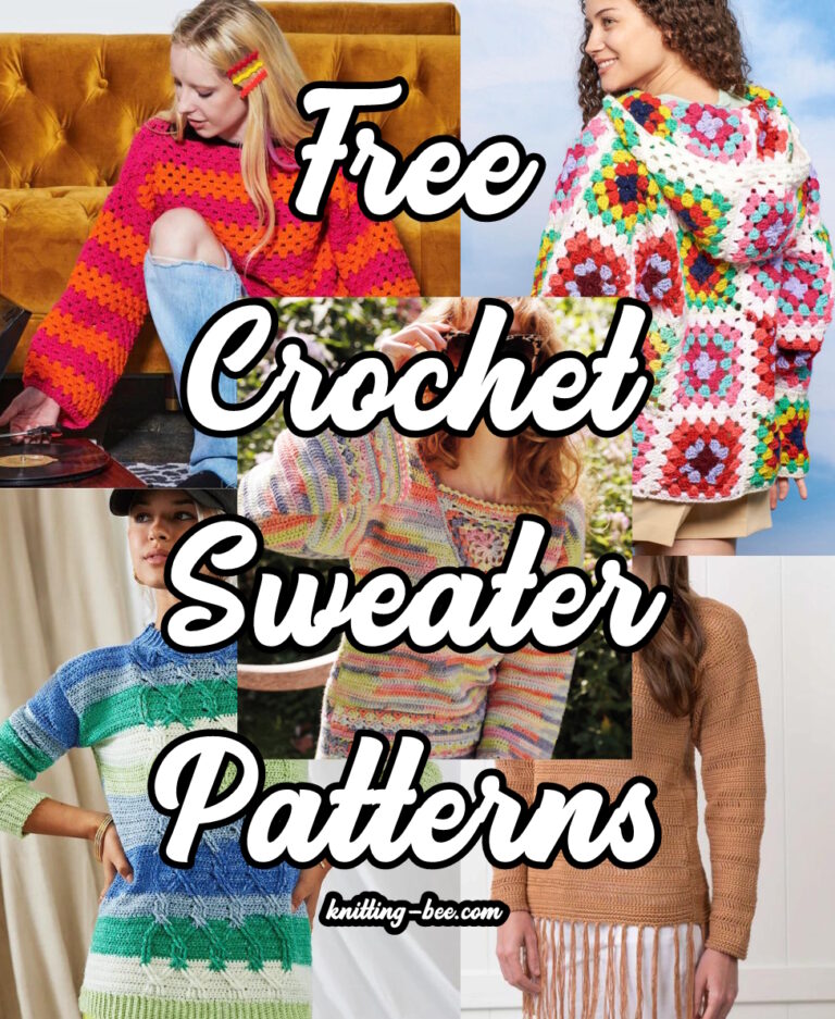 Free Crochet Sweater Patterns - Knitting Bee