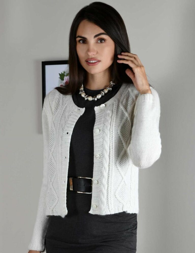 Free Cabled Cardigan Knit Pattern Prestige - Candid Elegance - Knitting Bee